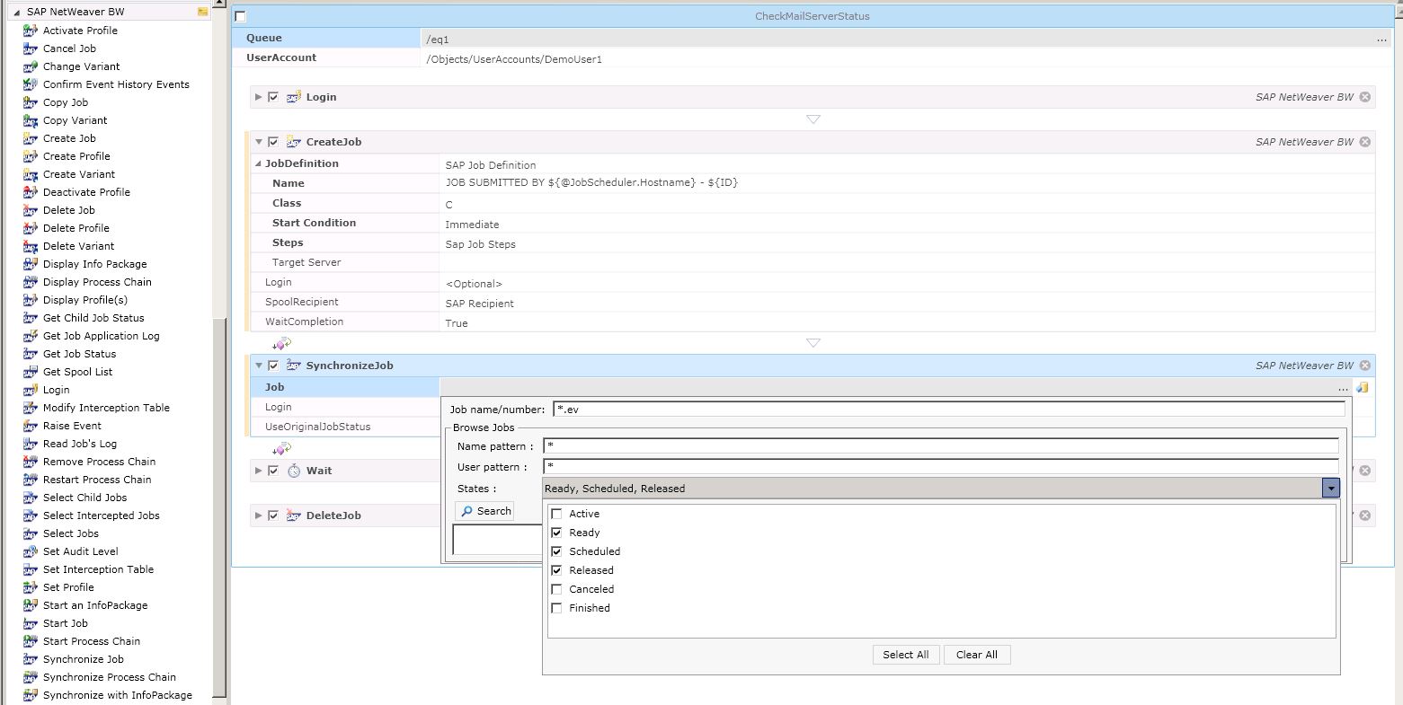 SAP Job Scheduling Integration