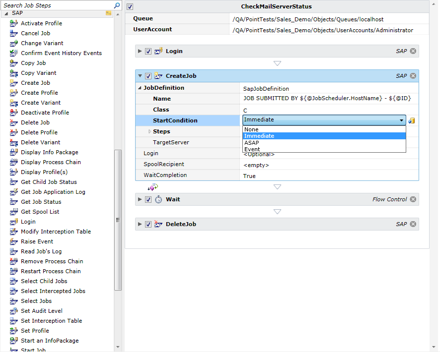 SAP Job Scheduling Integration